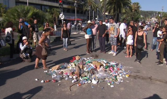 Mourners Spit On Place Where Lorry Killer Died