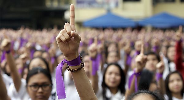 Philippines campaign to end violence against women