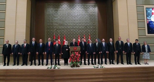 Erdoğan unveils new Turkish cabinet