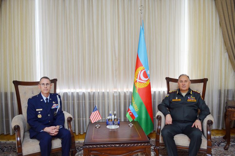 Chief of General Staff of Azerbaijan Army meets with US military attaché