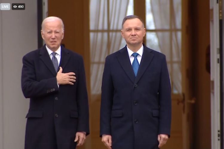 Biden's official welcoming ceremony was held